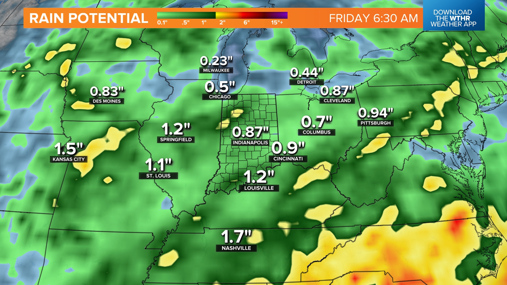 On-and-off rain chances are returning to Indiana next week | wthr.com
