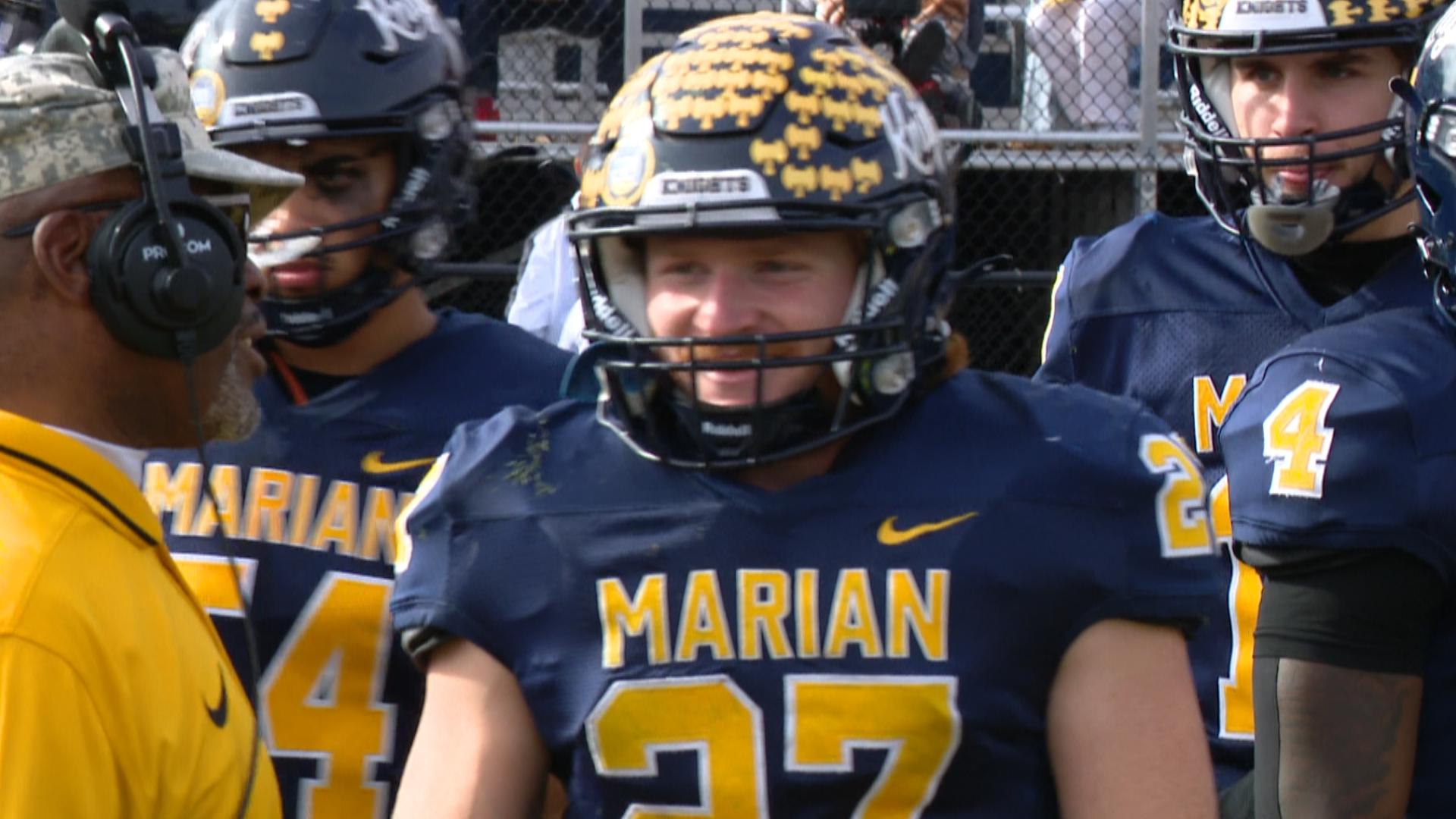 Running back Keagan La Belle leads Marian with historic season | wthr.com