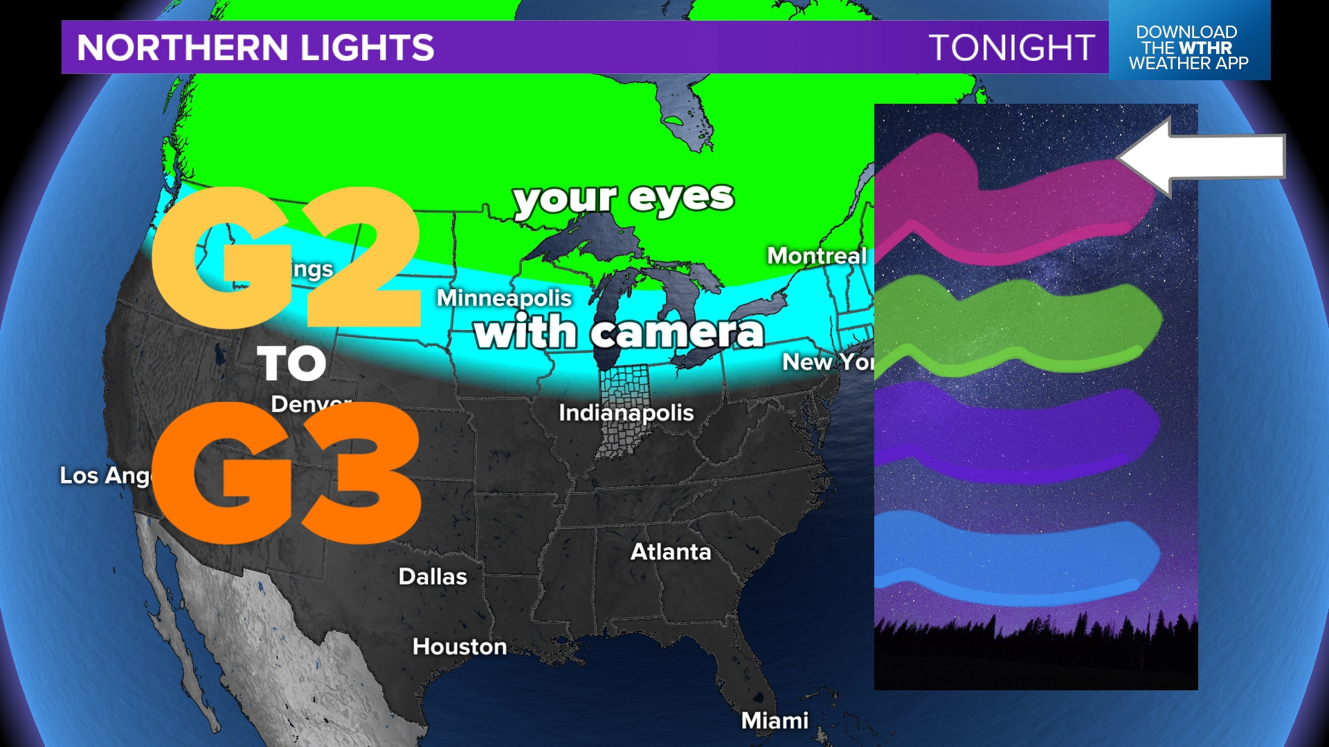 Will Indiana see the northern lights again Sunday night? | wthr.com