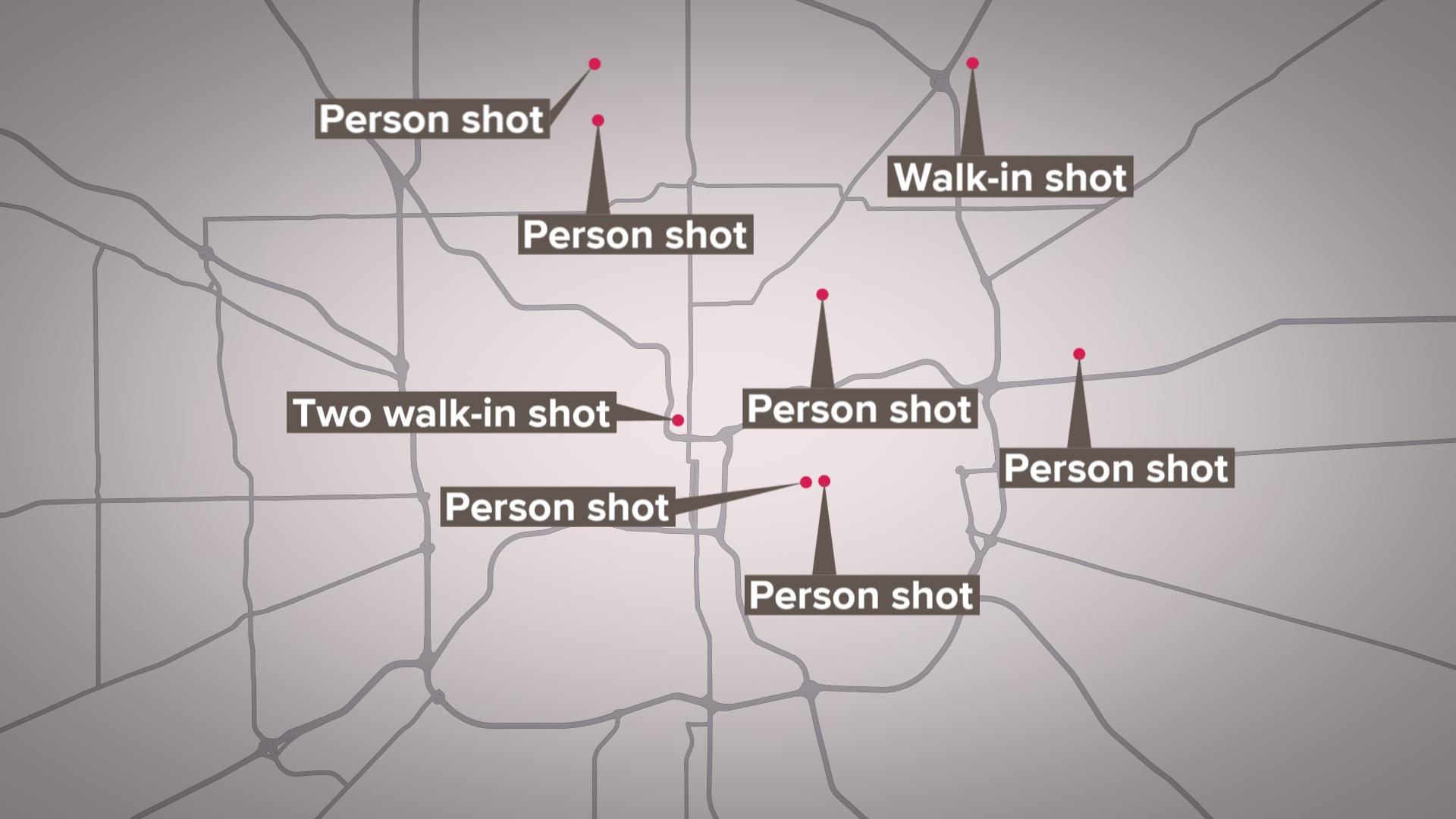 1 killed, 8 wounded in violent 12 hours in Indianapolis | wthr.com