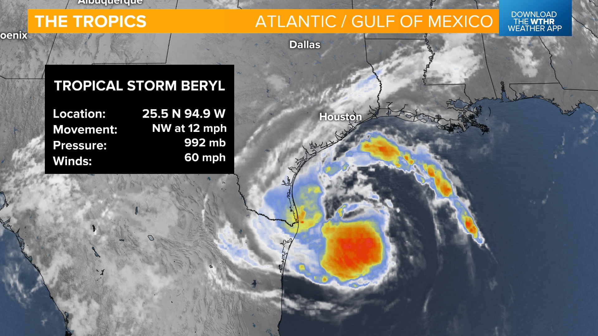 Hurricane Beryl effect in Indiana | Live Doppler 13 Weather Blog | wthr.com