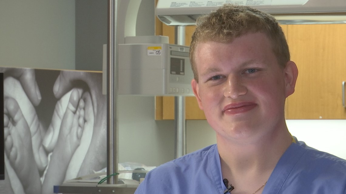 Meet Ascension St. Vincent's only male labor and delivery nurse | wthr.com