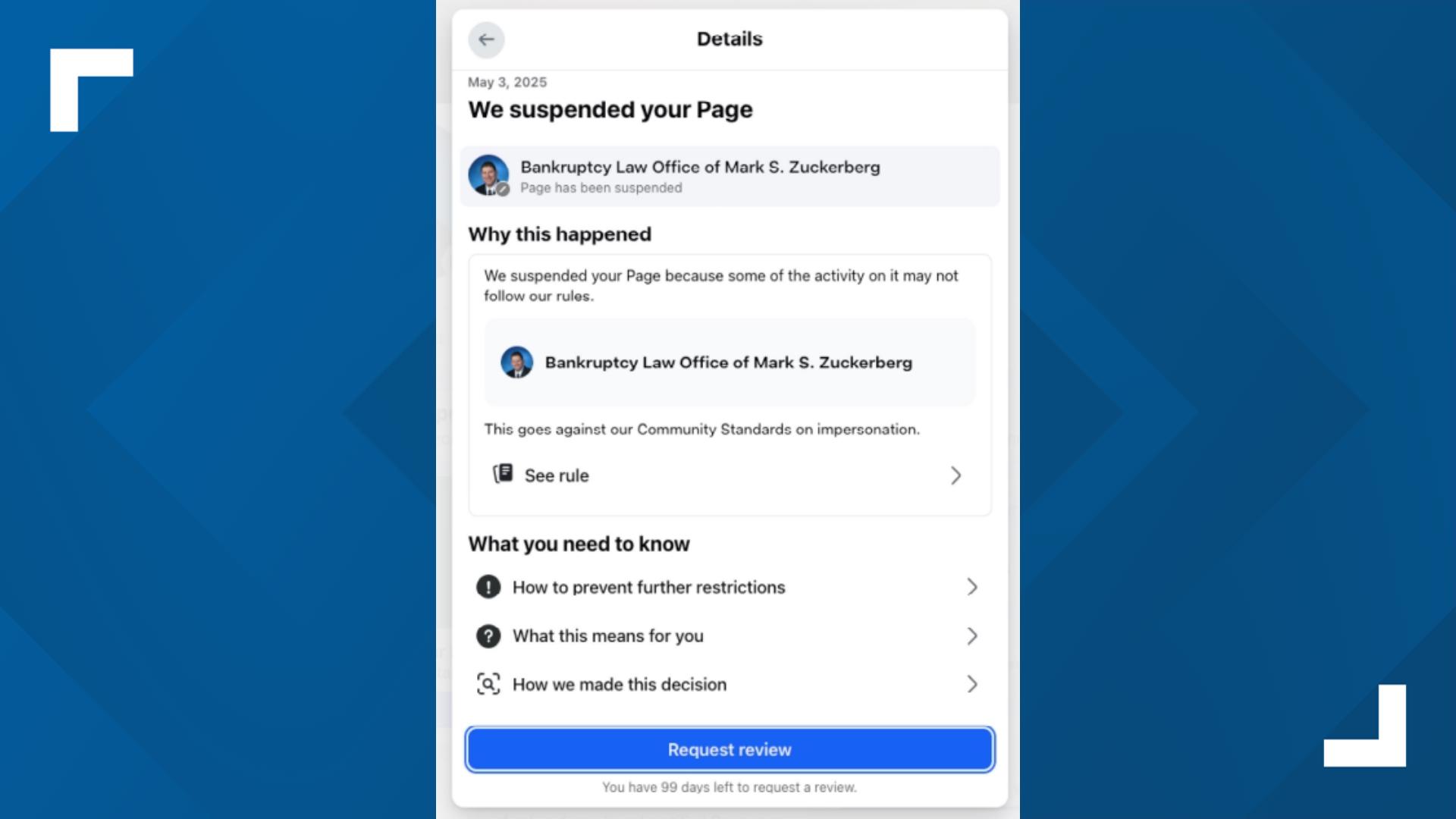 Indianapolis attorney Mark Zuckerberg suing Meta over repeated Facebook ...