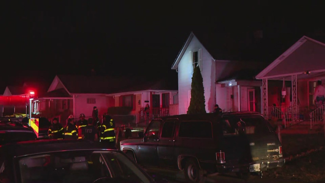 2-year-old hospitalized after house fire on Indy's south side | wthr.com