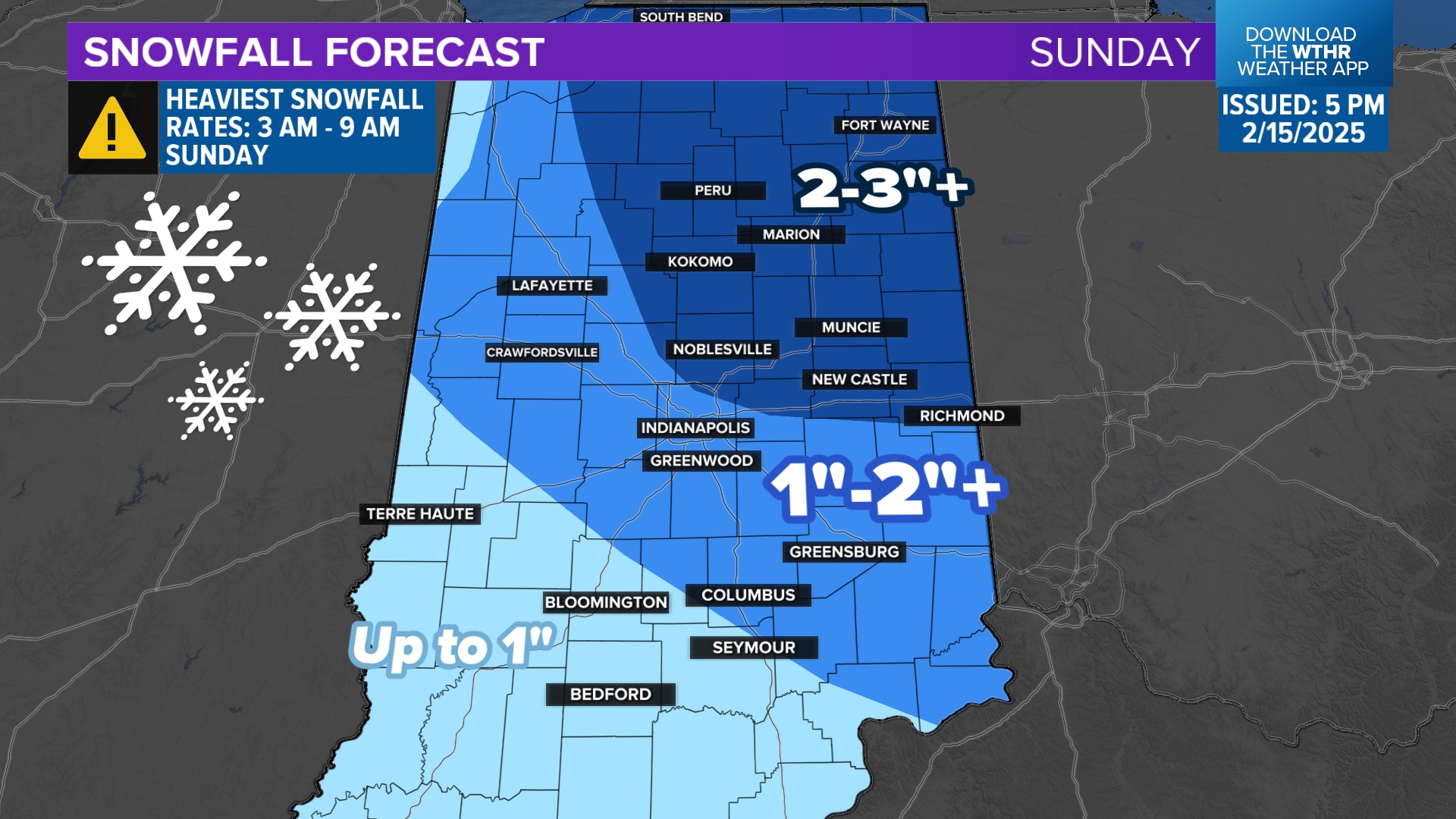 Light snow accumulation by Sunday morning | wthr.com