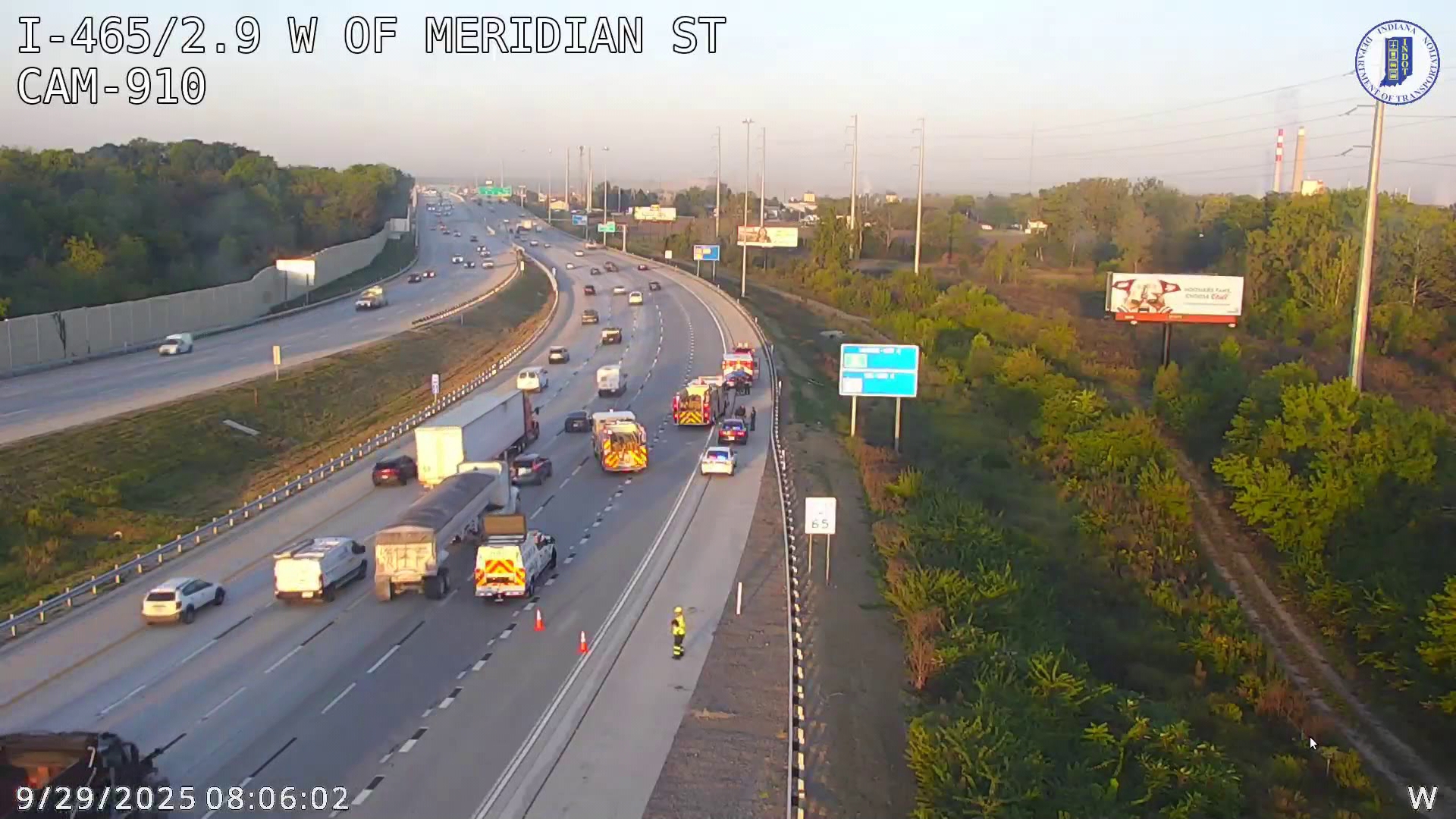 ISP: Man injured in shooting along I-465 on Indy's south side | wthr.com