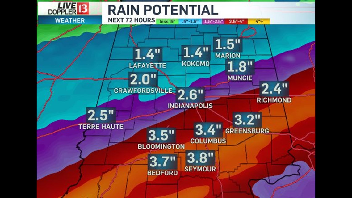 Flood Watch Issued For Southern Half Of Indiana | wthr.com