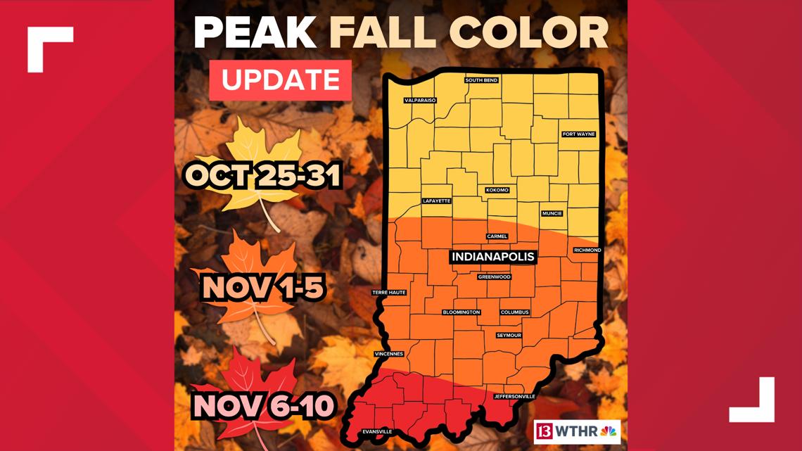 When will fall foliage colors peak in Indiana? | 13Weather Blog | wthr.com