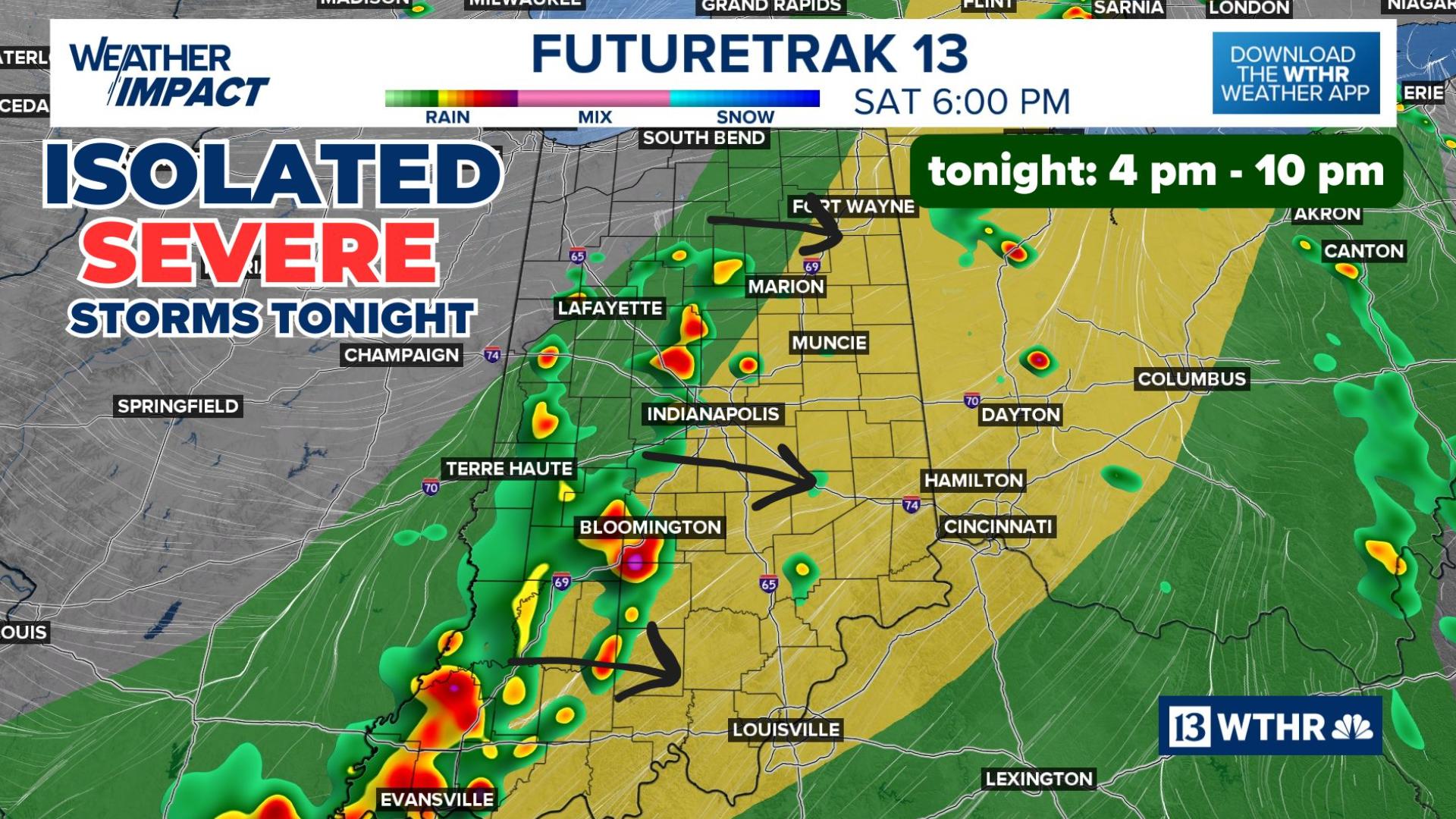 Isolated severe risk today in central Indiana | wthr.com