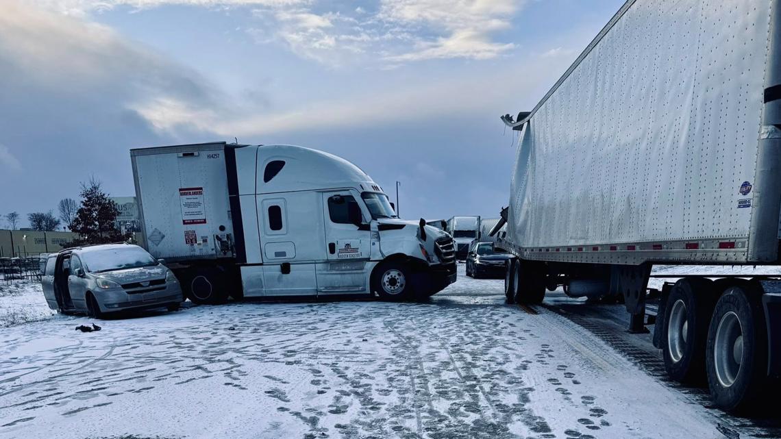 Crashes close snowy Indiana Toll Road for 4 hours Wednesday | wthr.com