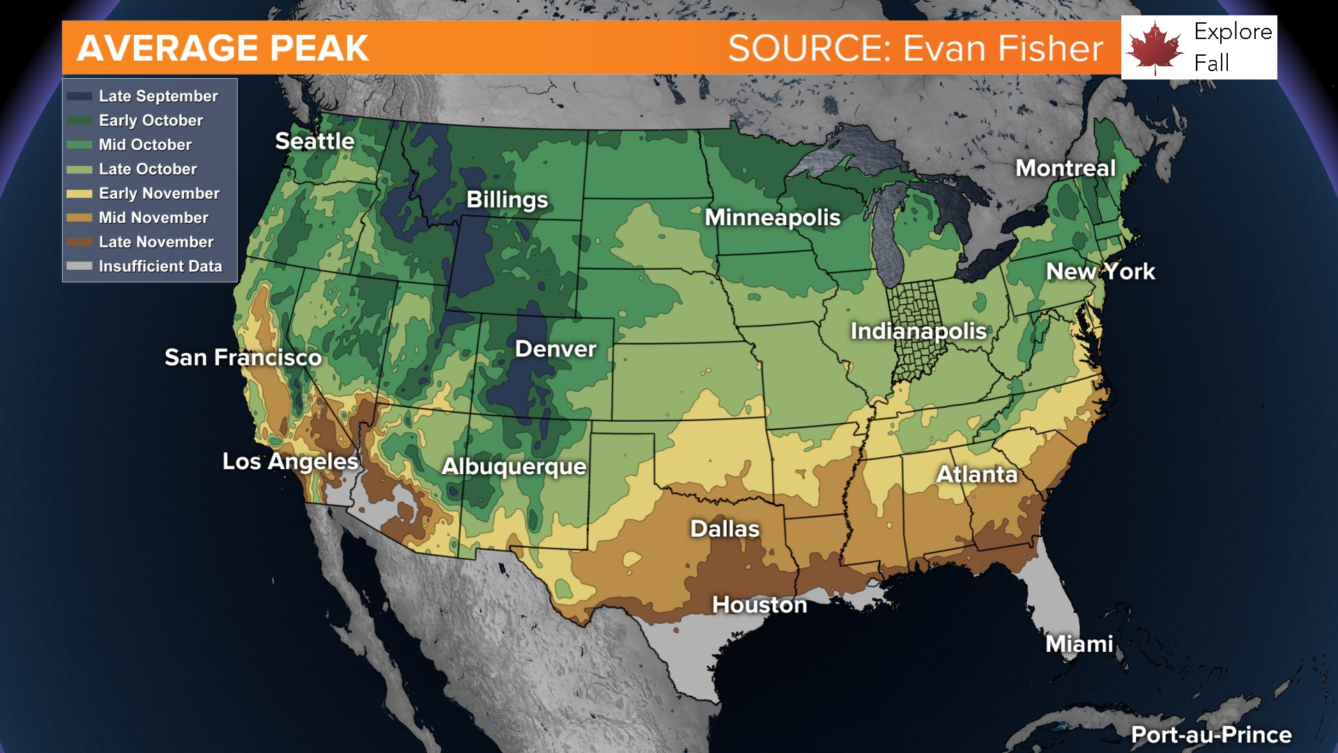 When can you expect the leaves to peak this year across the U.S ...