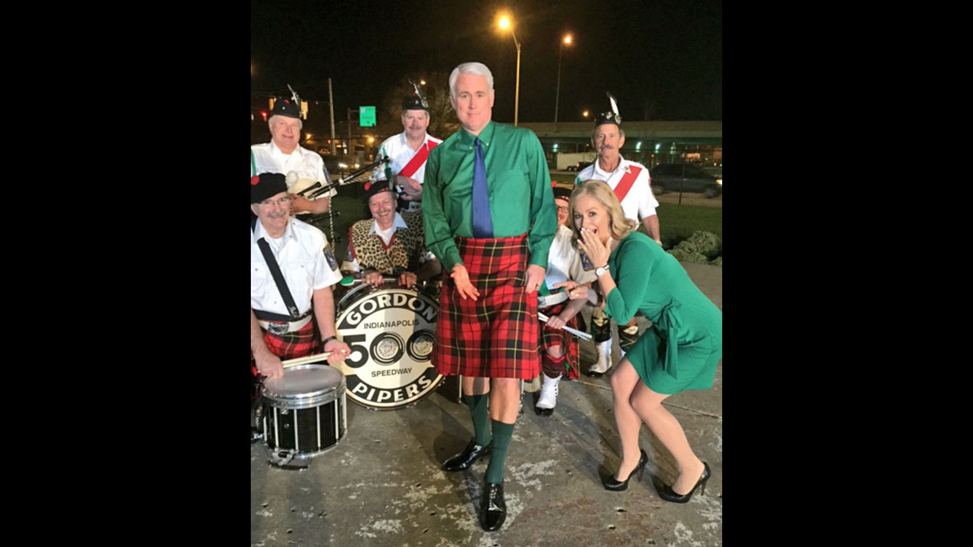 Scott Swan wears a kilt on WTHR Sunrise! | wthr.com