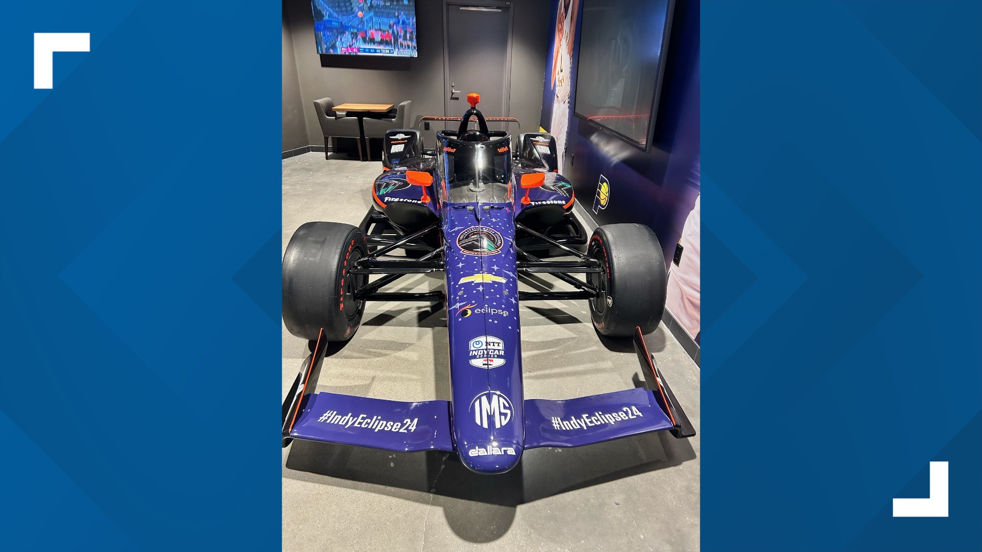 Purdue shows off special total solar eclipse livery on Indy car | wthr.com