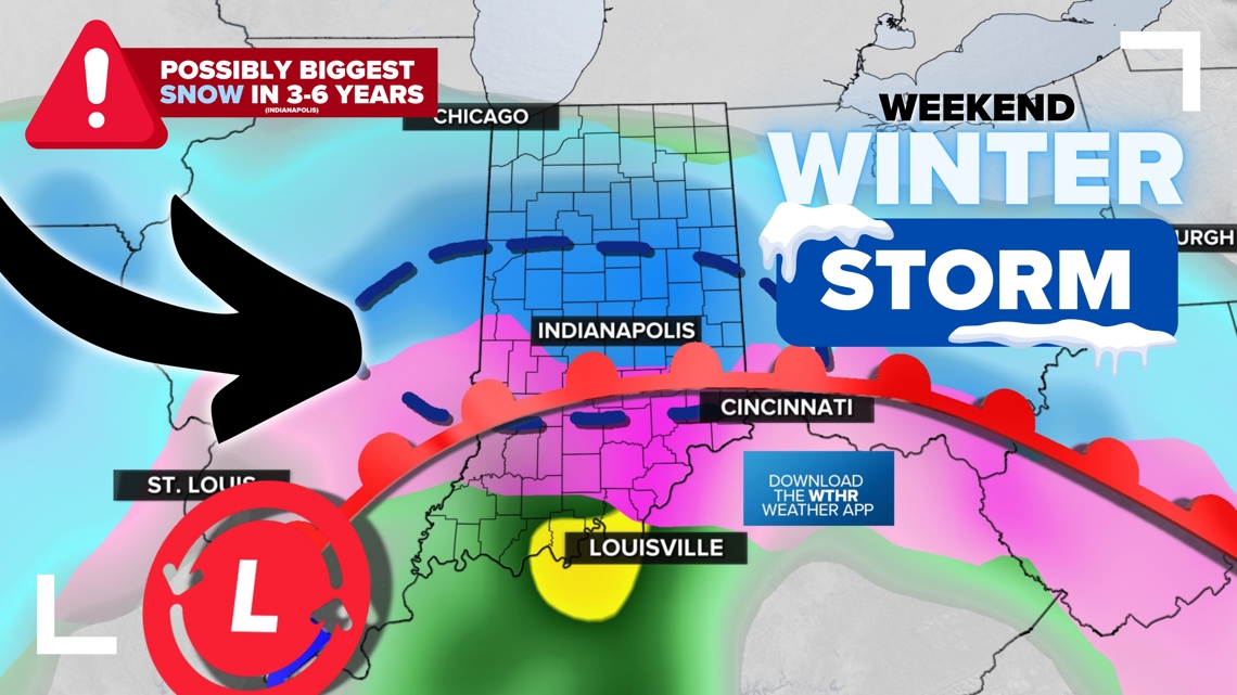 Several inches of snow and some ice on the way to Indiana for Sunday ...