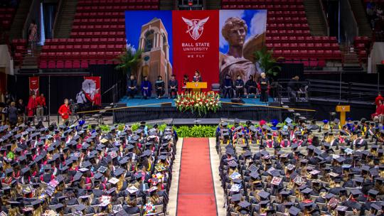 Ball State moves commencement to Worthen Arena amid weather | wthr.com