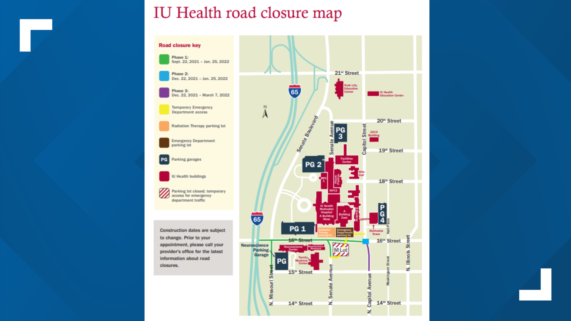 What roads are closed near IU Health Methodist Hospital? | wthr.com