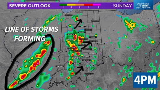 Wind, Tornado, & Hail Zone Maps for Indiana Sunday Storm Threat | wthr.com