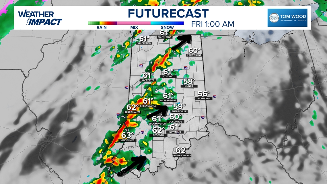 Rain showers Thursday for Indiana, storms at night | 13Weather Blog ...