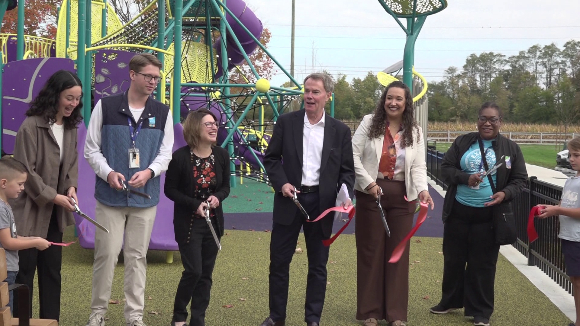 Kids visit Franklin Township Community Park after transformation | wthr.com