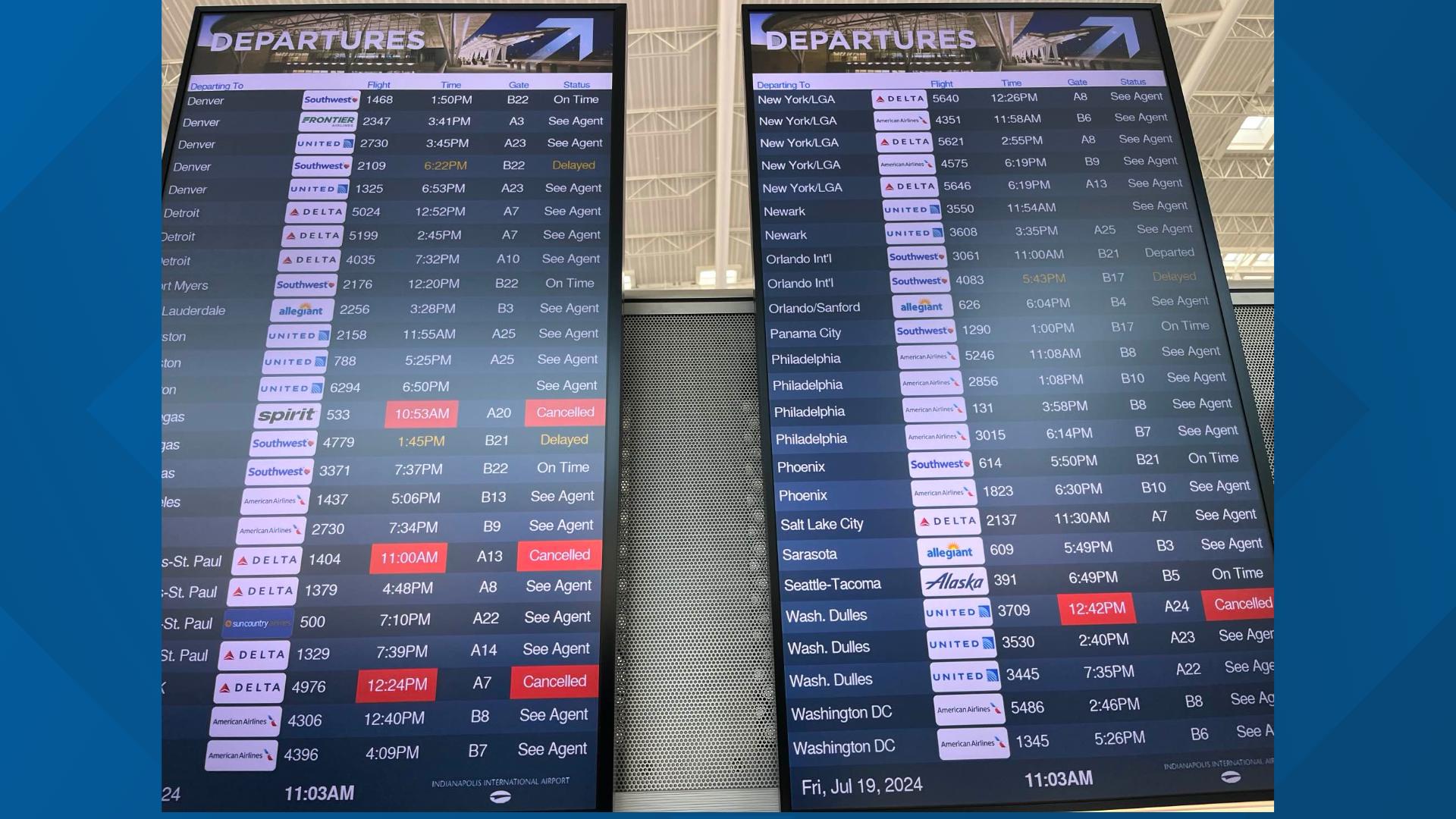 Widespread tech outage impacting central Indiana | Live Updates | wthr.com