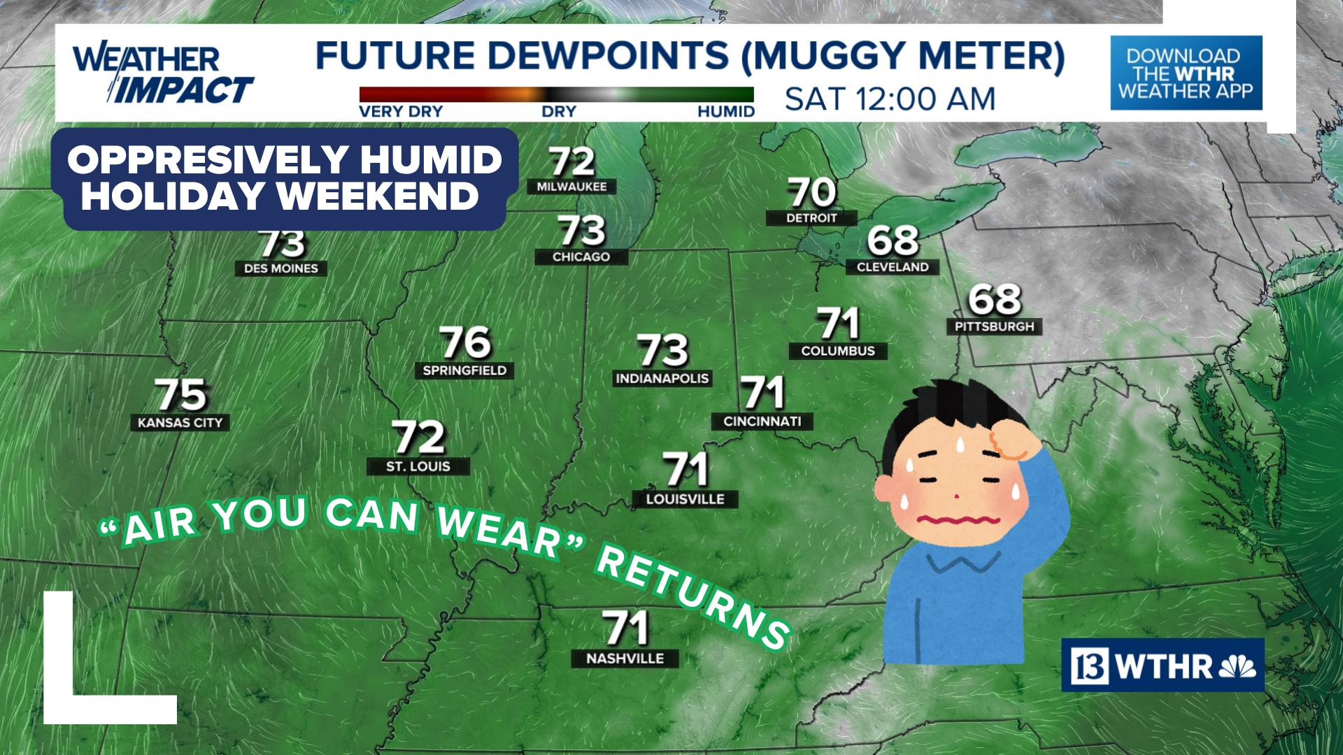 13Weather Blog: Muggy Meter to soar for the 4th of July weekend | wthr.com
