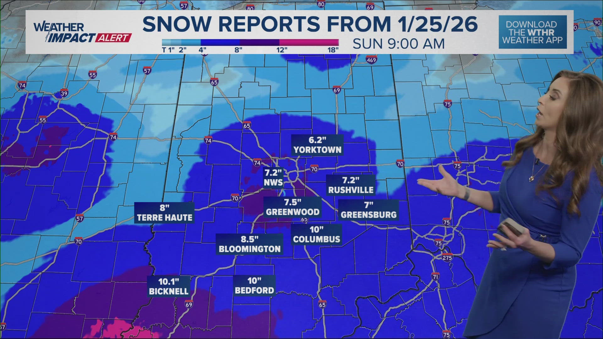Weather Impact Alert | Snow totals, travel conditions and Indianapolis ...