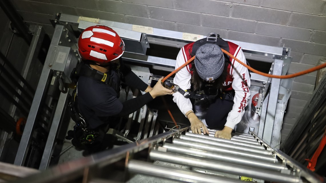 IFD: 2 rescued from stuck elevator at downtown Indy apartment | wthr.com