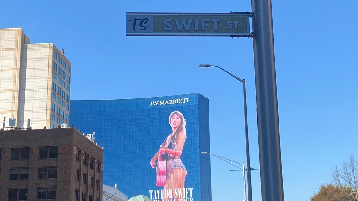 PHOTOS: Taylor Swift-themed street signs in downtown Indianapolis ...