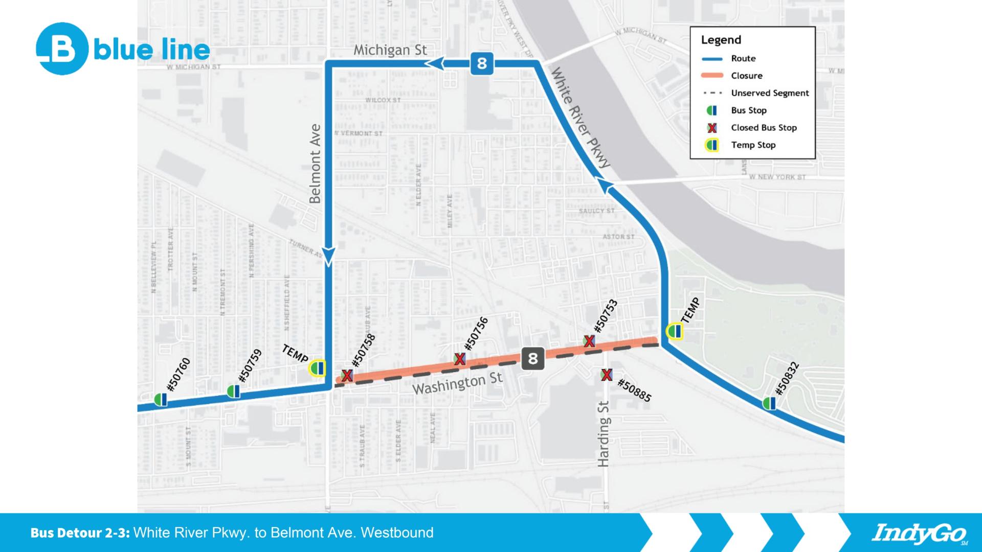 IndyGo Blue Line construction closure, detours coming to Indy's near ...