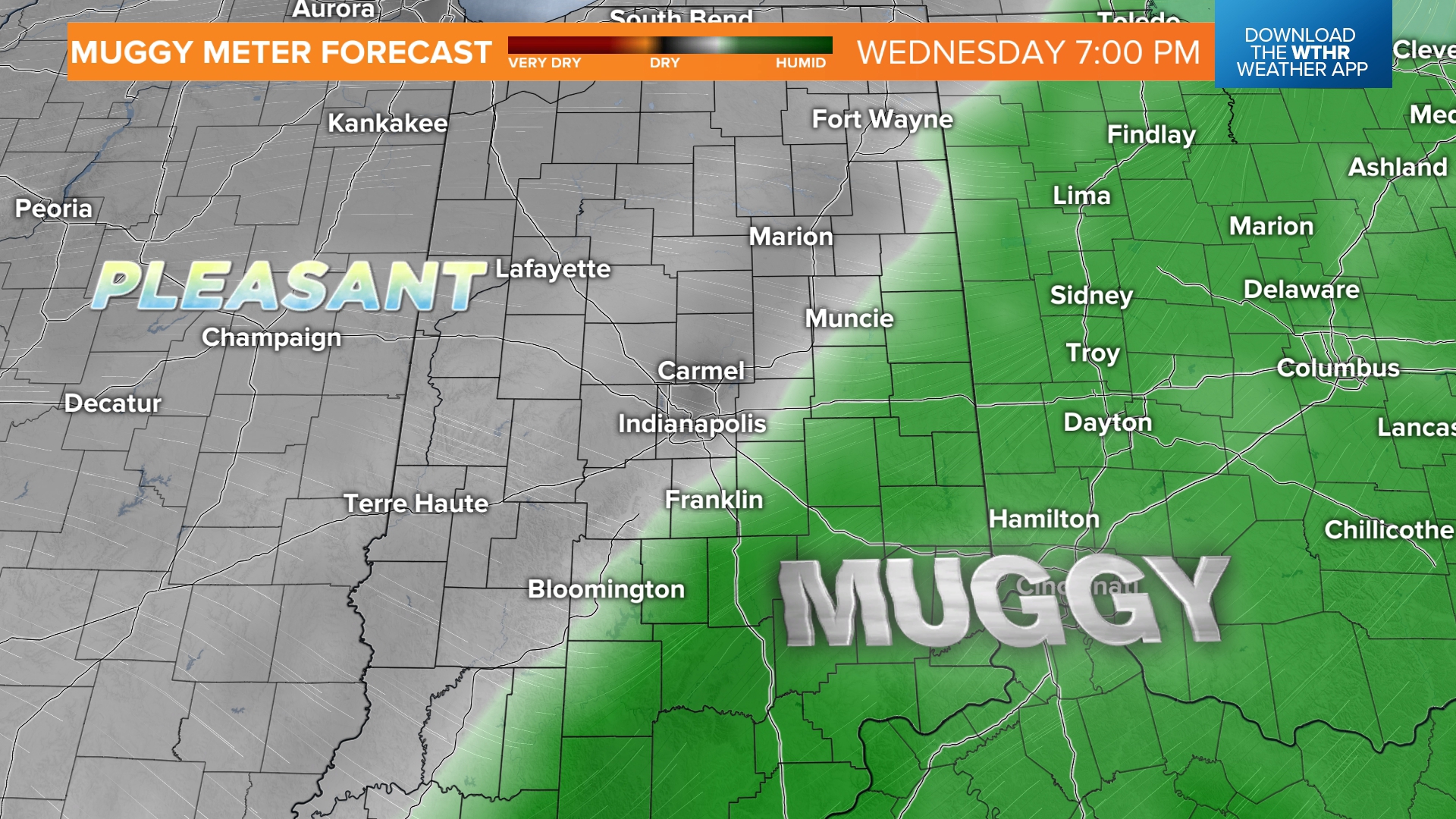 Muggy Meter continues, along with locally heavy storms | wthr.com