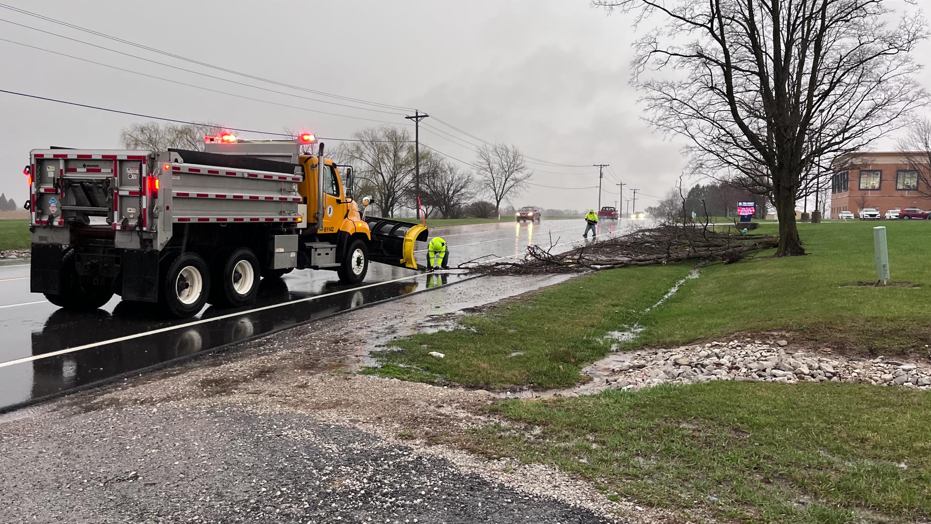 Line of strong storms moves through central Indiana | Weather Impact ...