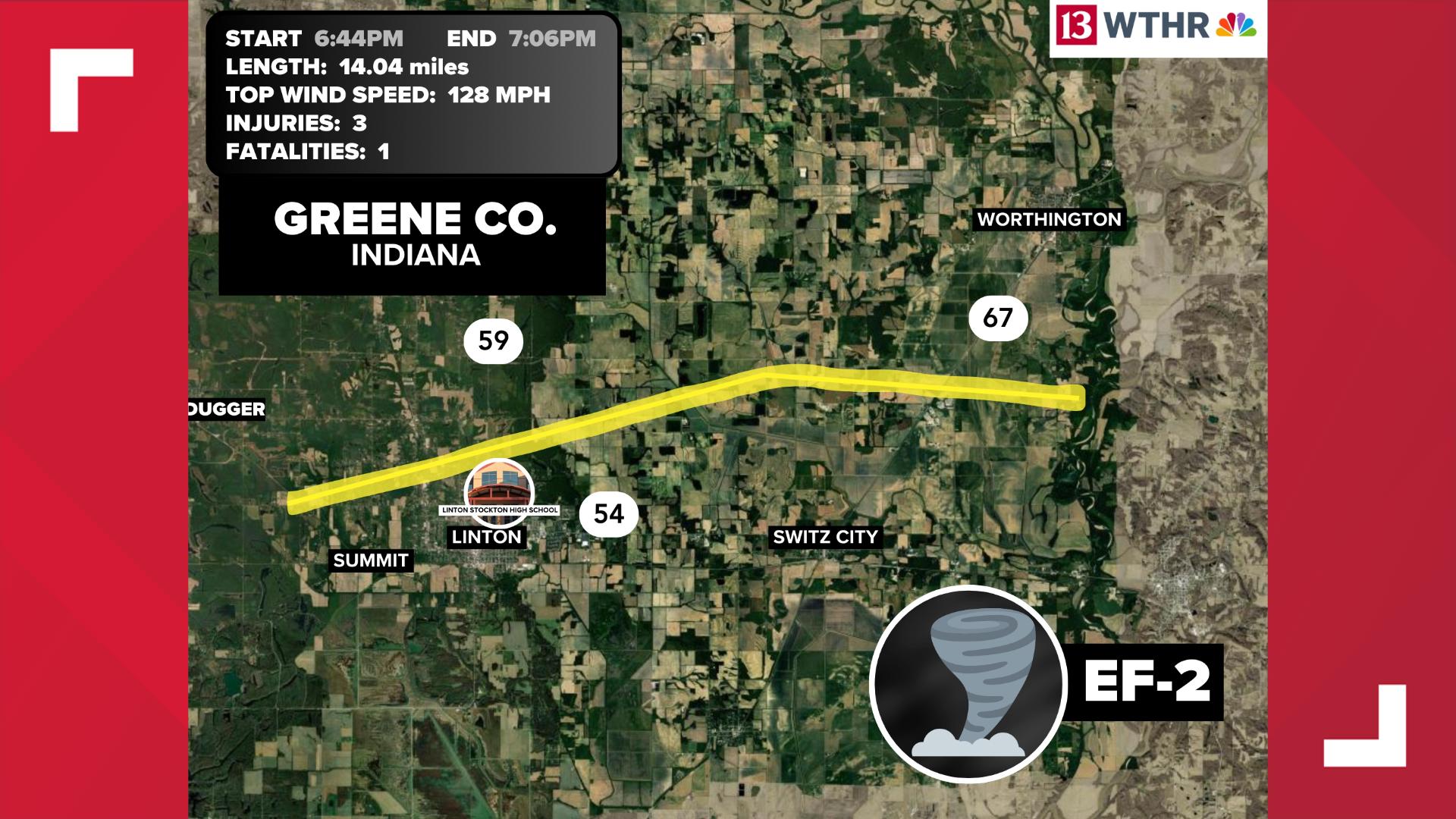 Two EF-2 tornadoes confirmed across central Indiana from Friday's ...
