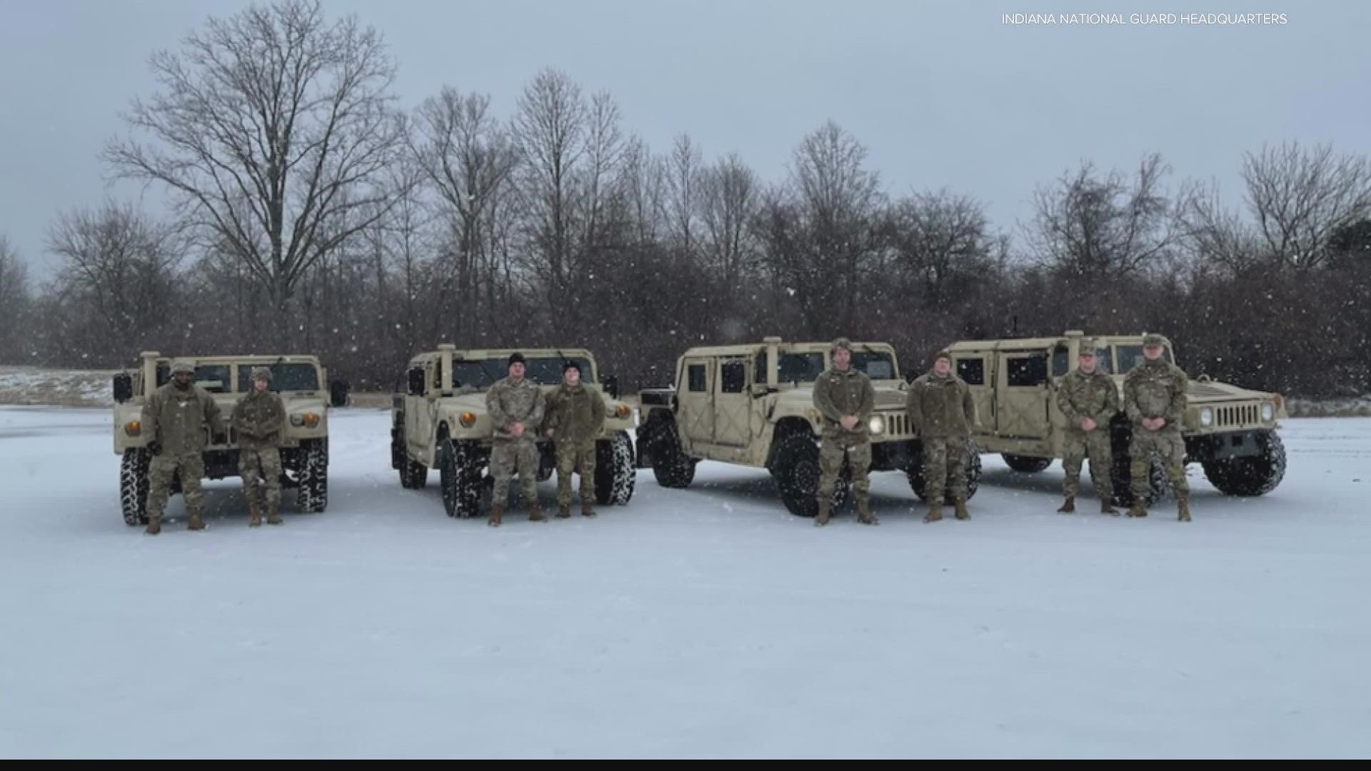 National Guard teams use humvees to rescue stranded motorists | wthr.com