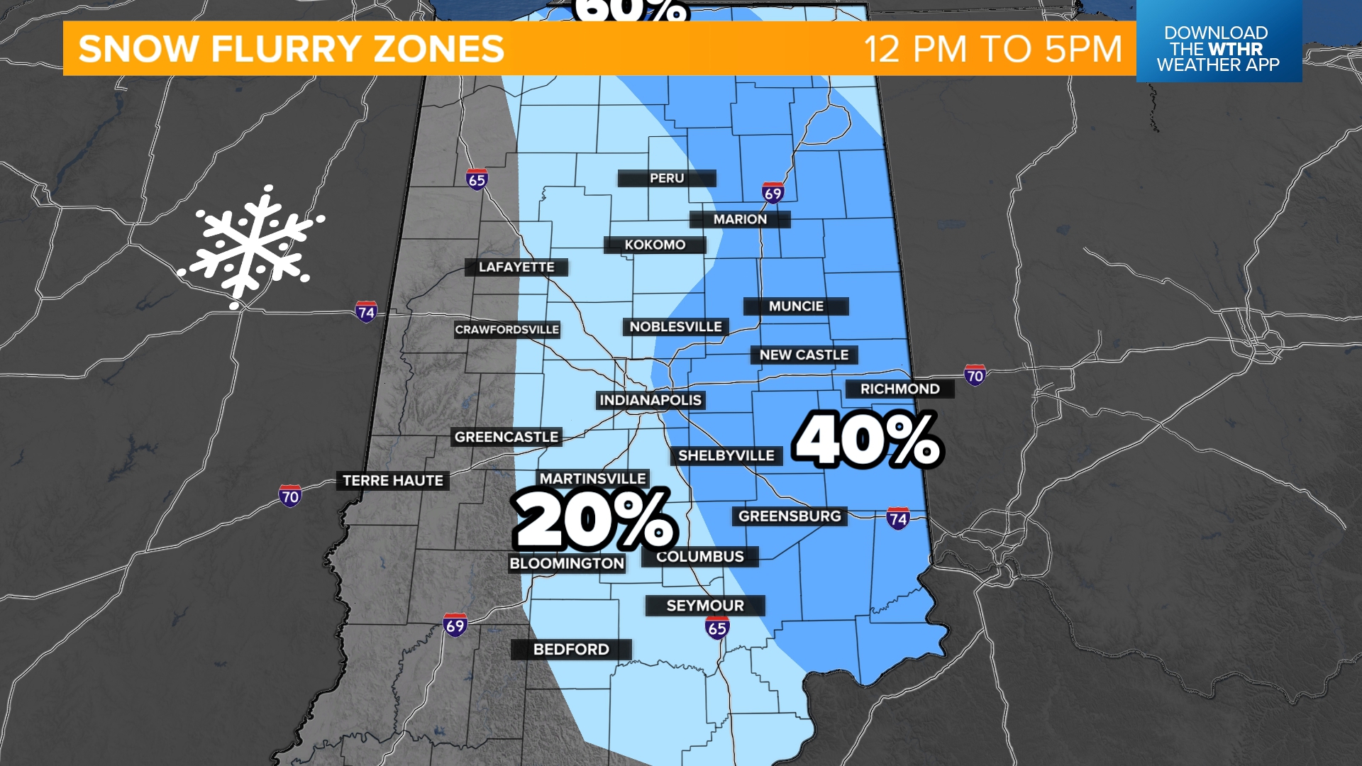 Light snow zones across Indiana for Thursday | Live Doppler 13 Weather ...