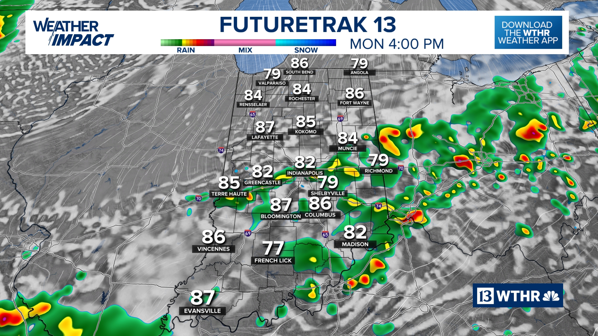 Some heavy-hitting rain in some areas, while others missed again ...