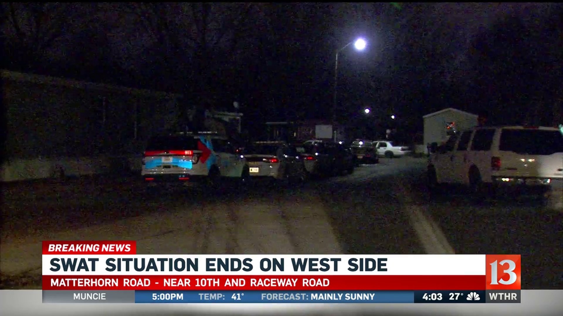 SWAT standoff on northwest side ends with suspect in custody | wthr.com