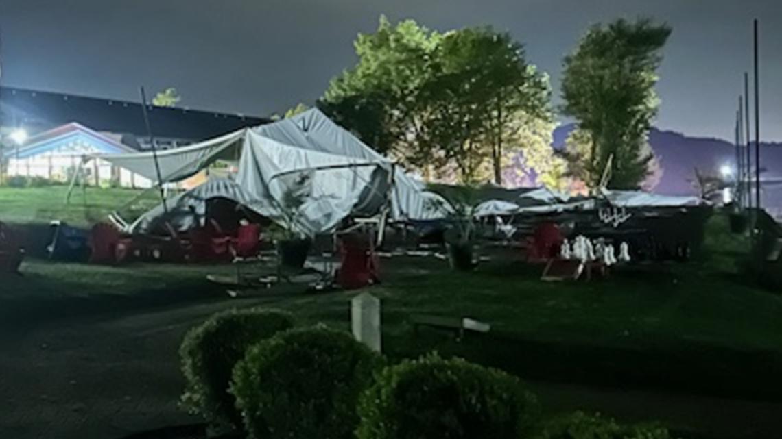 Trees downed, docks damaged during storms at Fourwinds Marina in Monroe ...