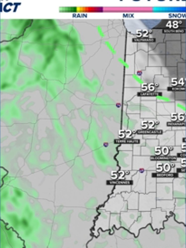 Tracking incoming rain showers across Indiana: rain zones | 13Weather ...