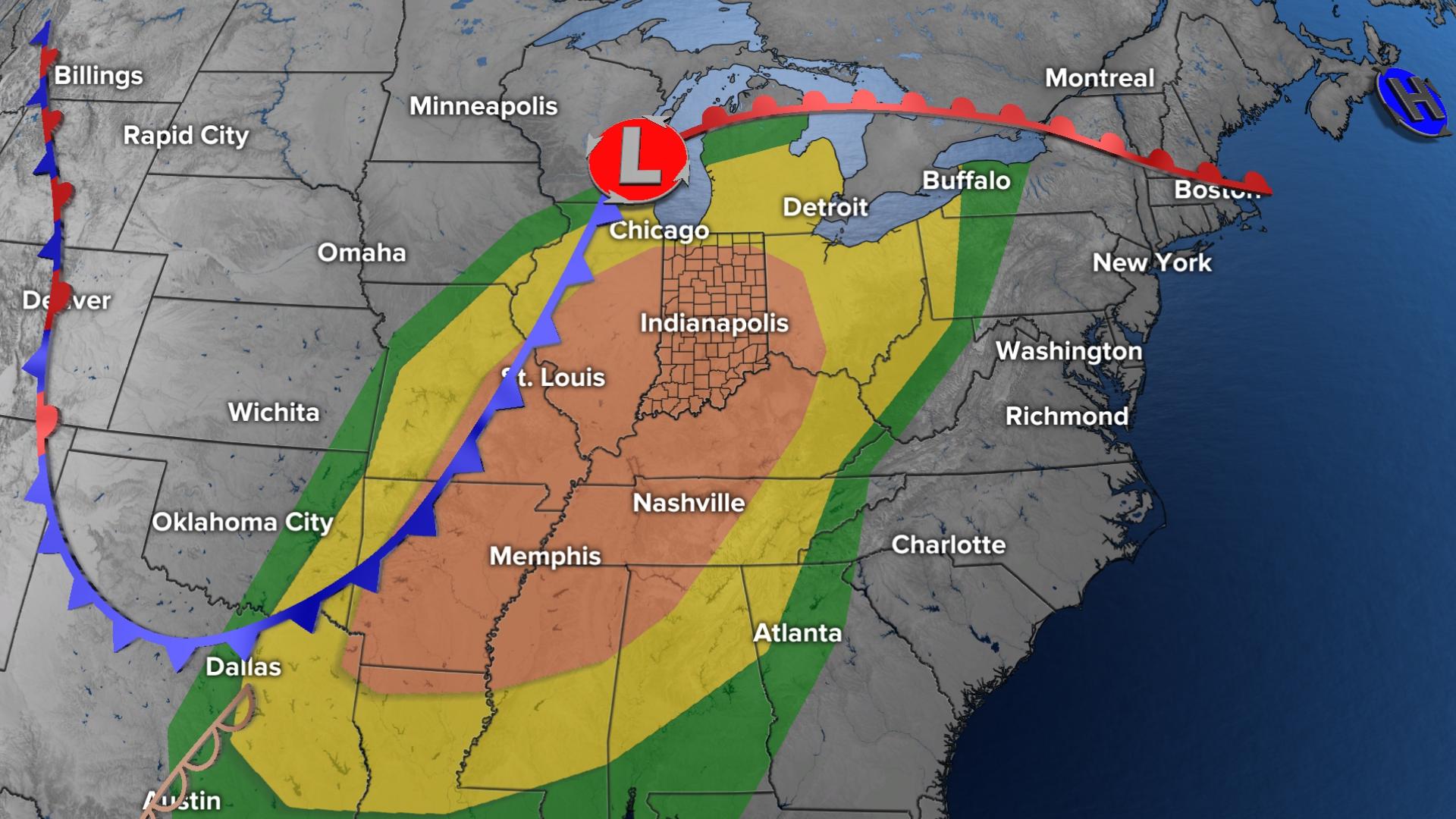 Weather Impact Alert day Sunday for severe storms in central Indiana | wthr.com