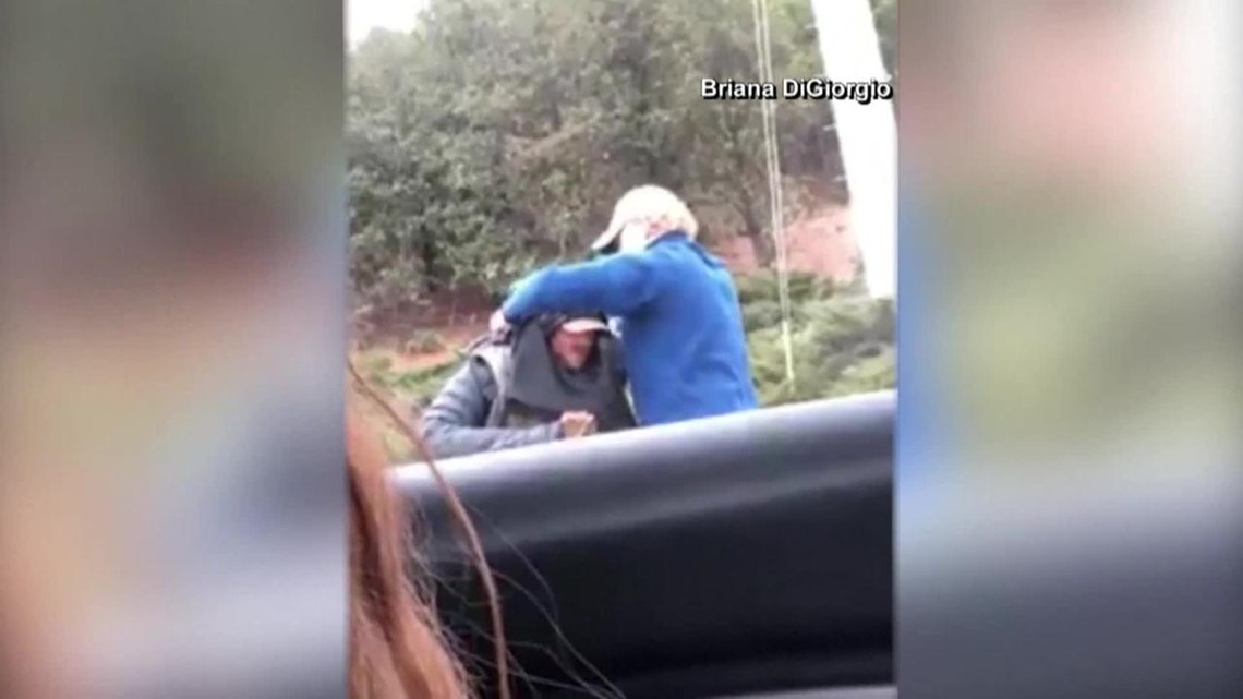 Man gives coat, hug to homeless man on cold Alabama night | wthr.com