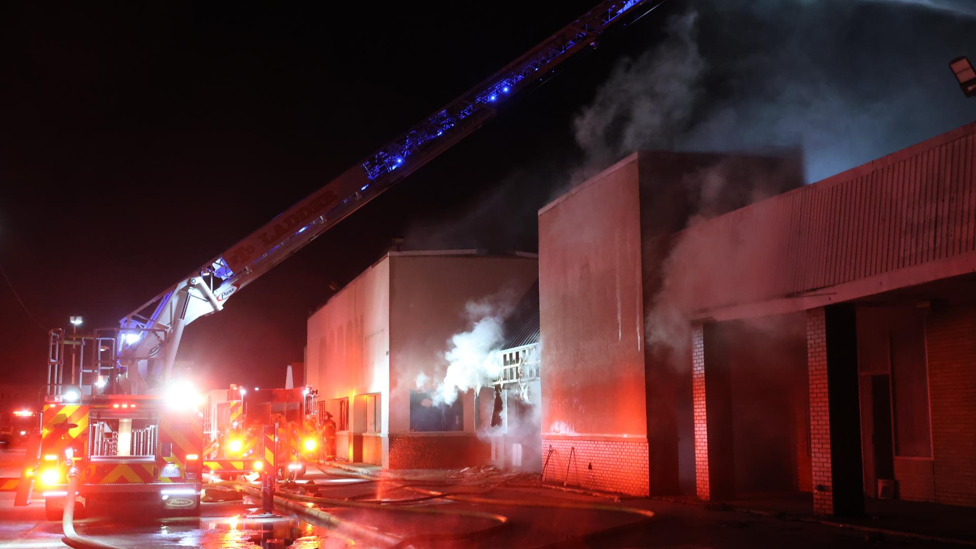Crews battle heavy fire at abandoned building on Indy's east side ...