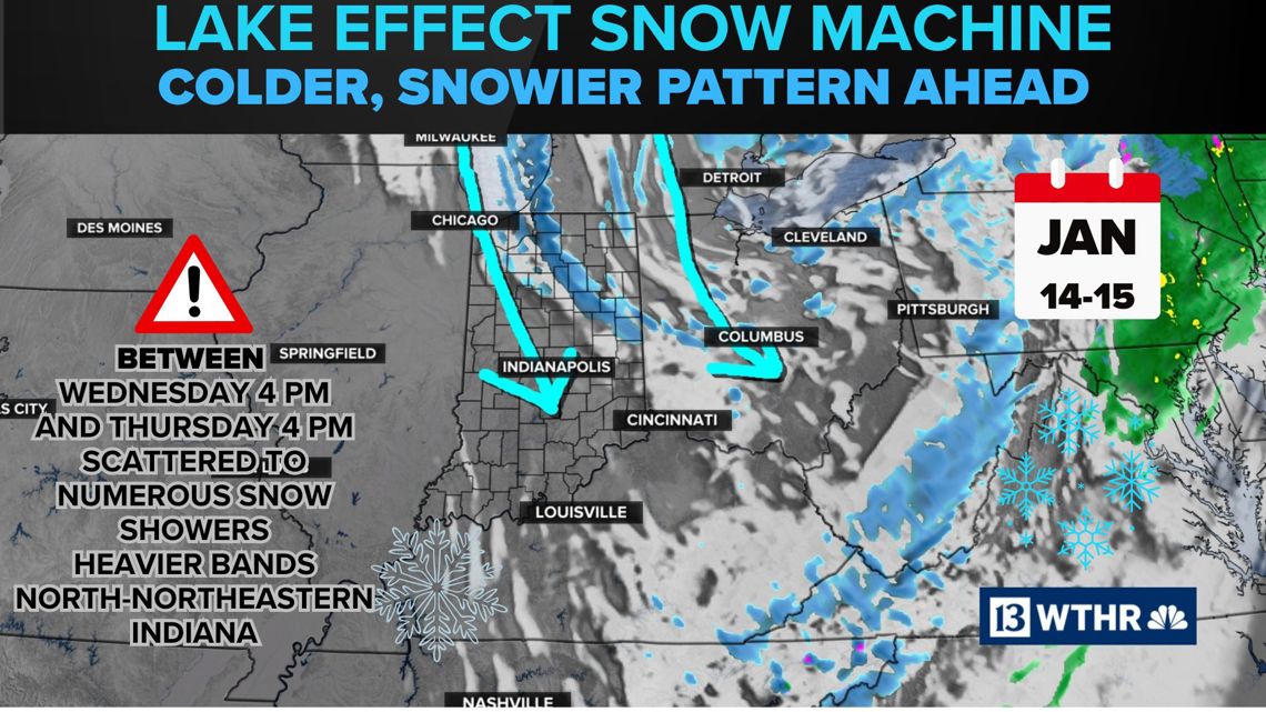Sunshine to a colder, snowier pattern later this week | 13Weather Blog ...