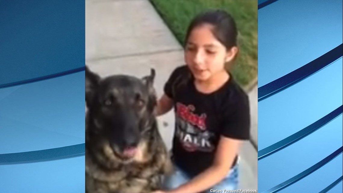 Girl gets help from German Shepherd to yank loose tooth | wthr.com