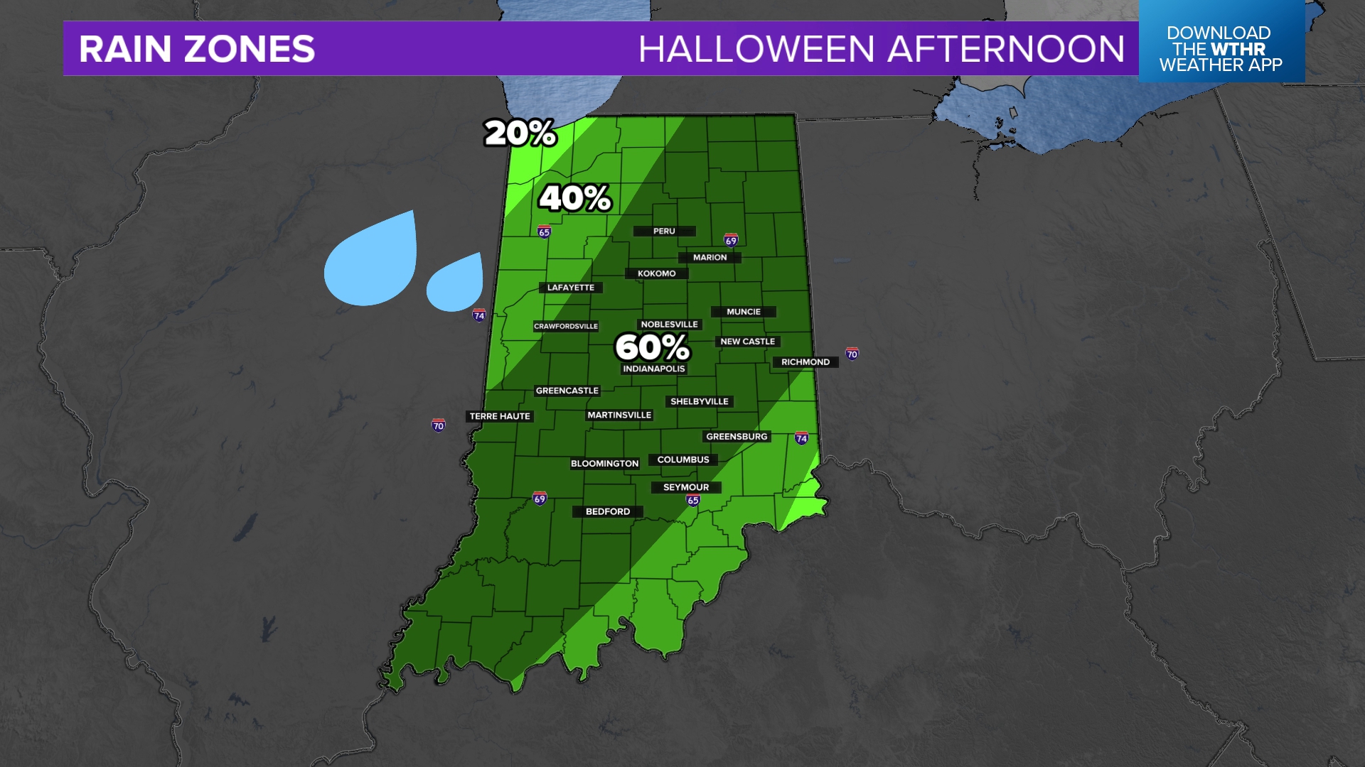 Early look at Halloween rain chances across Indiana | wthr.com