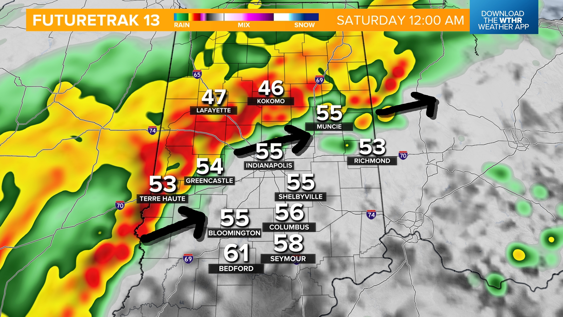 Last round of severe weather for Indiana this week arrives tonight ...