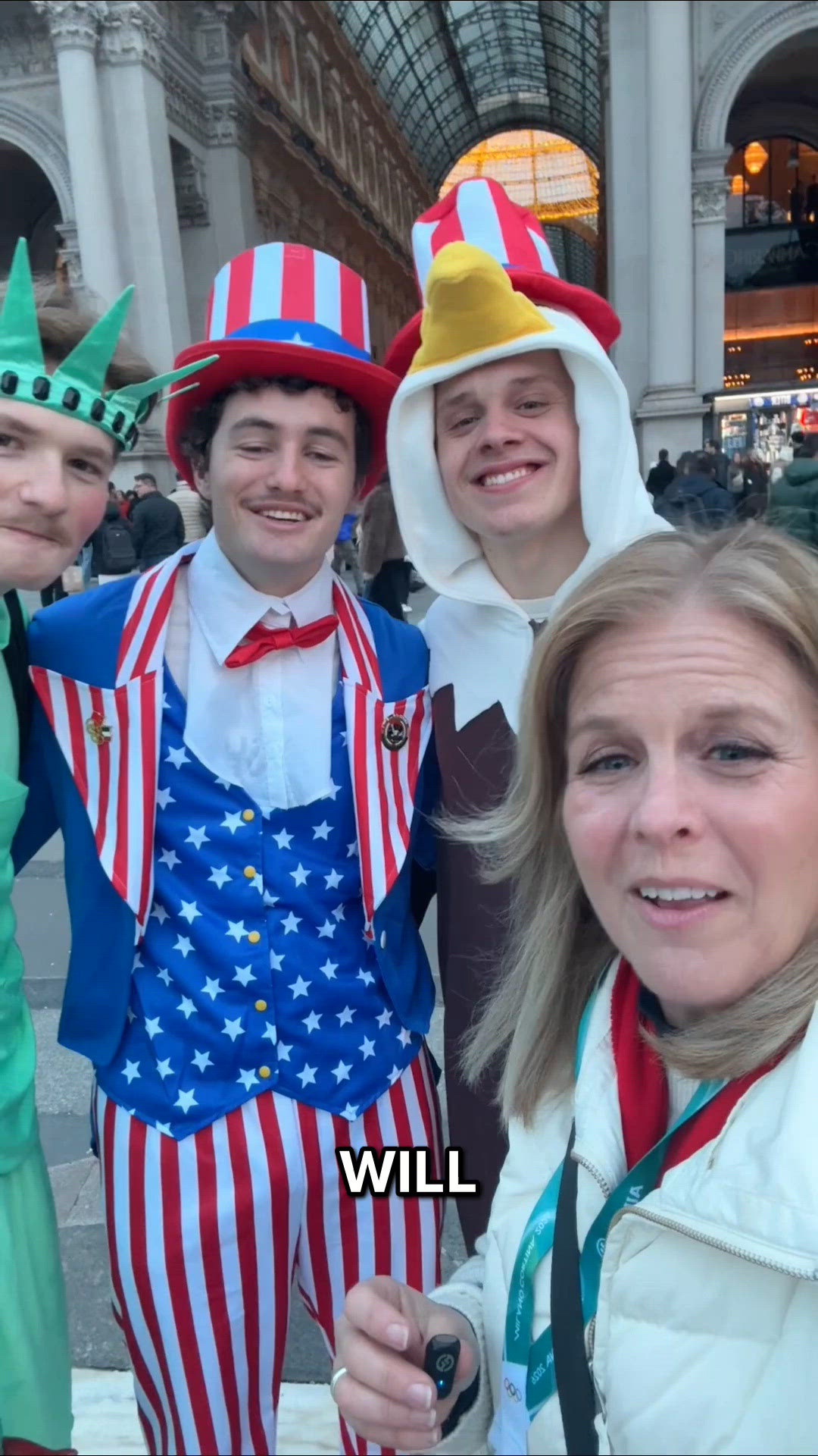 Purdue students attract crowds with their patriotic outfits at Milan ...