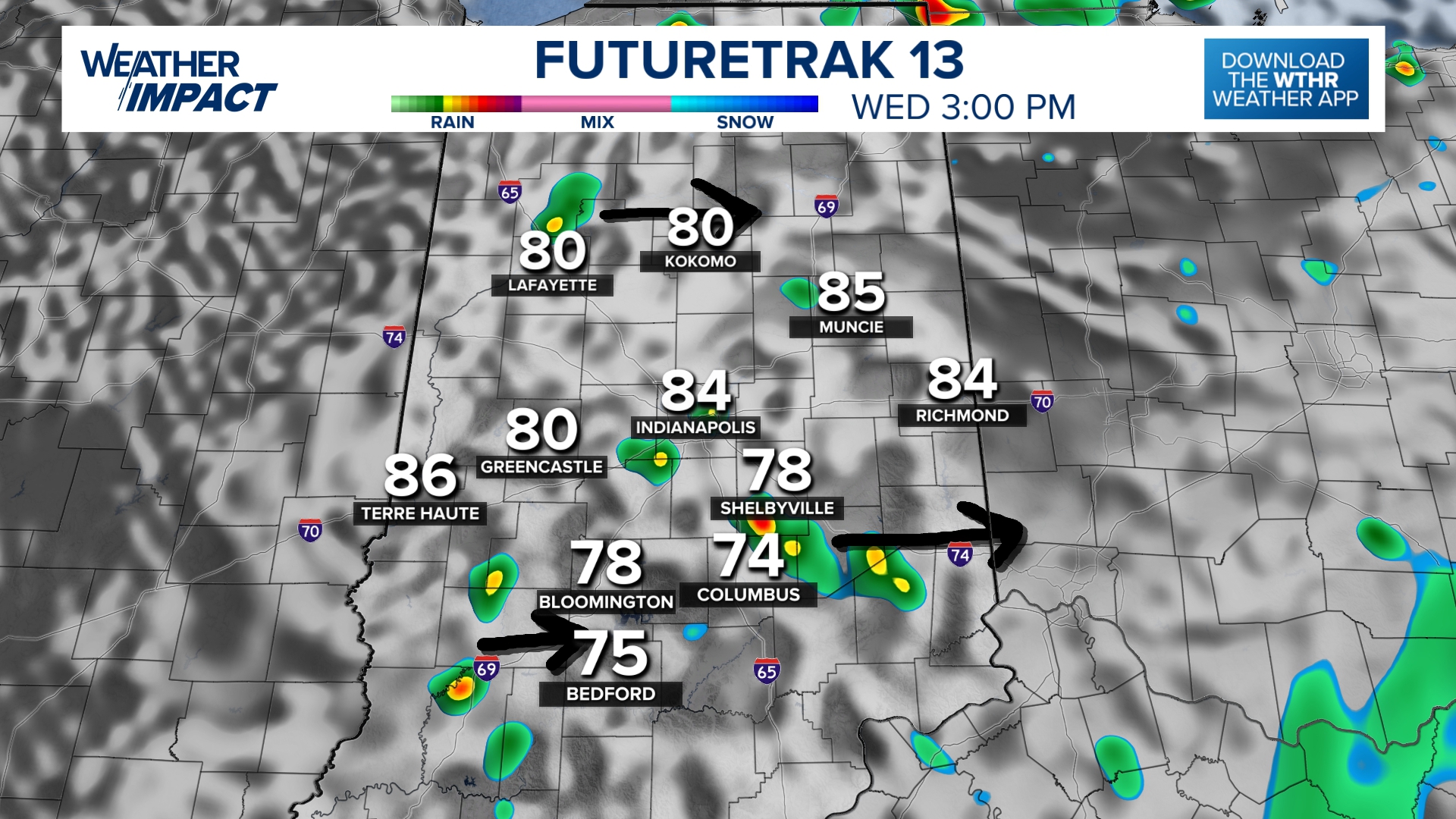 Humidity returns with isolated storms today in Indiana (July 9) | wthr.com