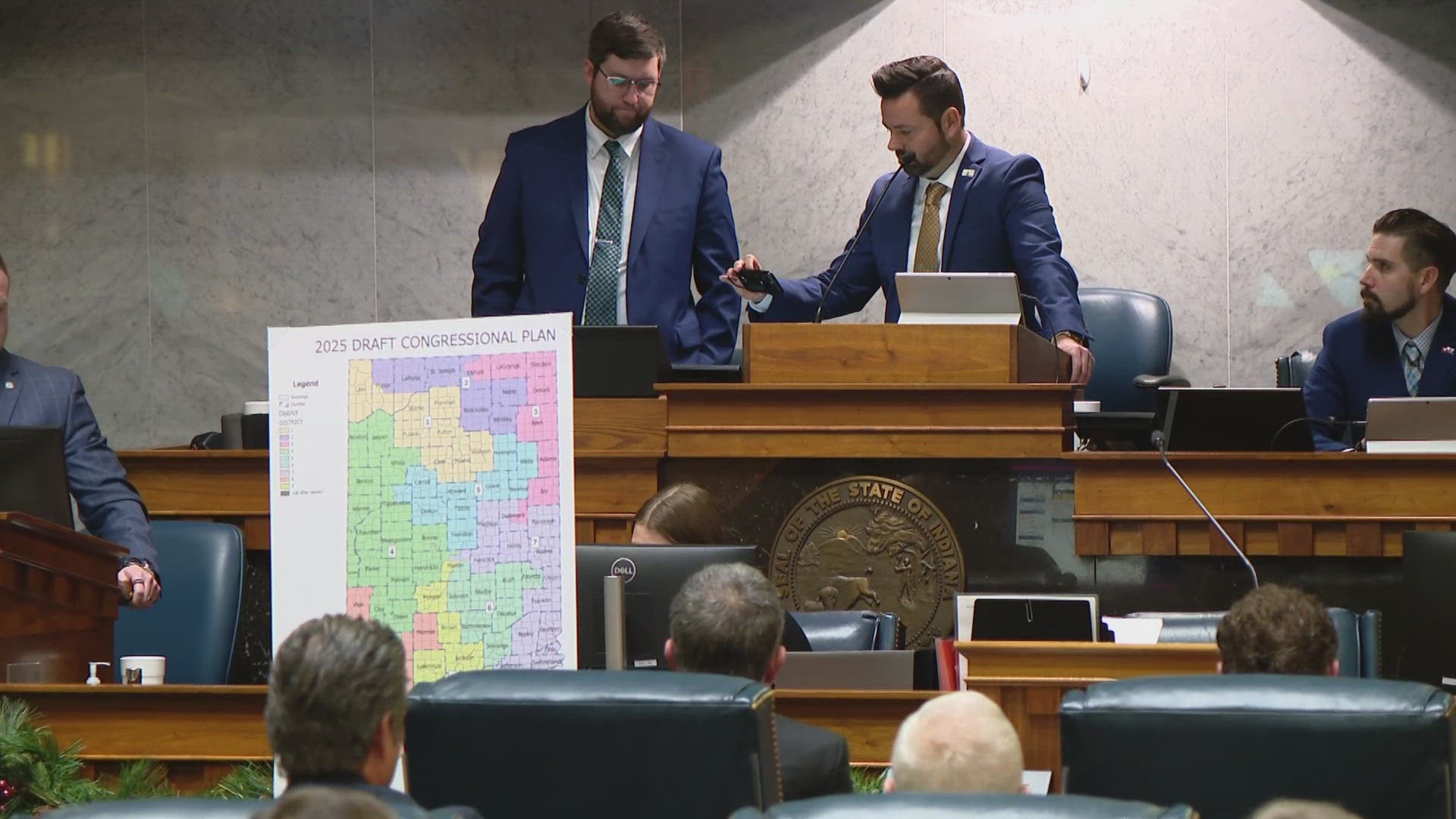 ‘Power to the people’ | Protestors react as Indiana State Senators vote ...