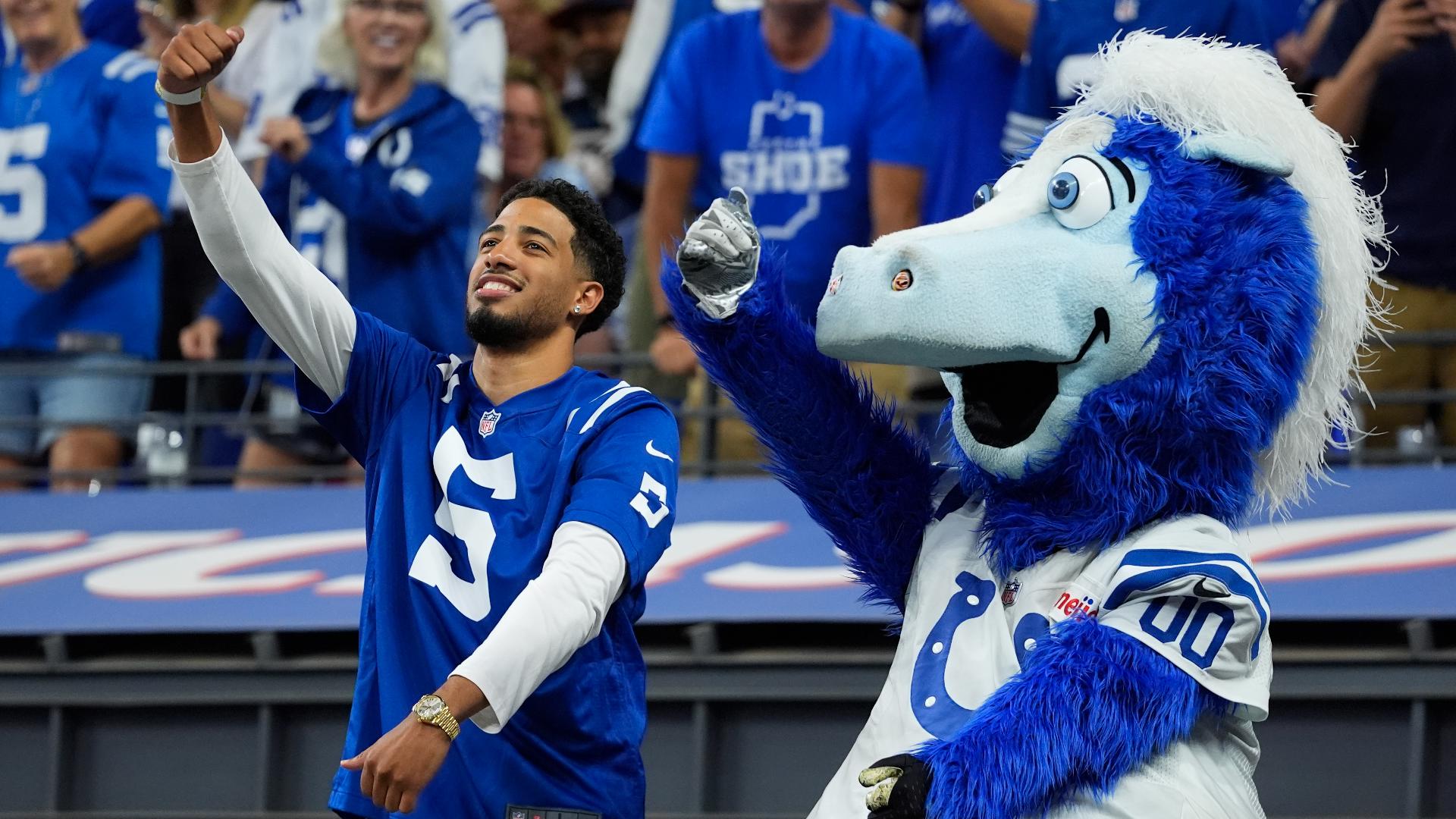 Man behind Colts' 'Blue' nominated for Salute To Service Award | wthr.com