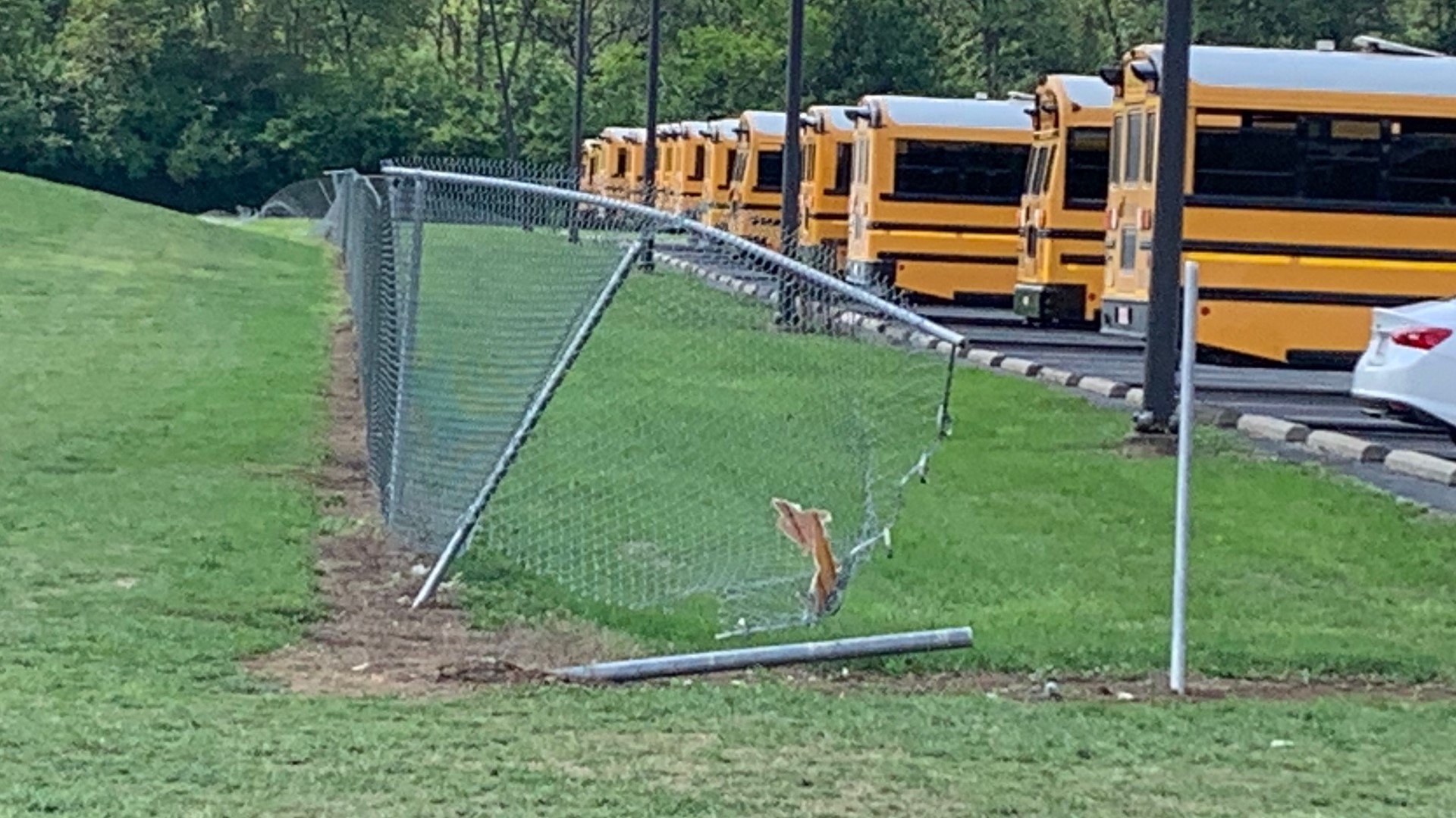 Vandals crash, damage Tippecanoe County school buses, playground | wthr.com